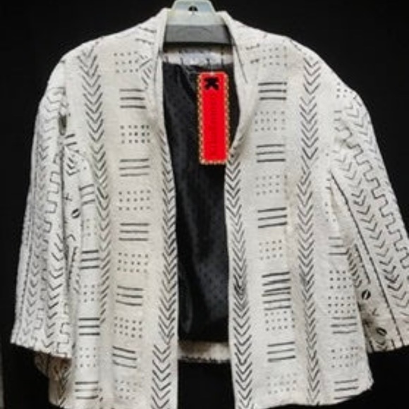 Jackets & Coats | Mudcloth Crop Jacket | Poshmark